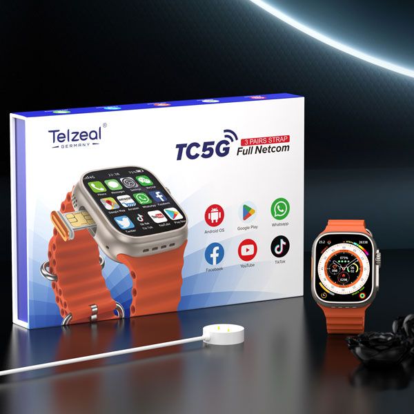 ساعت هوشمند سیم کارت خور TELZEAL GERMANI TC5G ا TELZEAL GERMANI TC5G - گرین تل